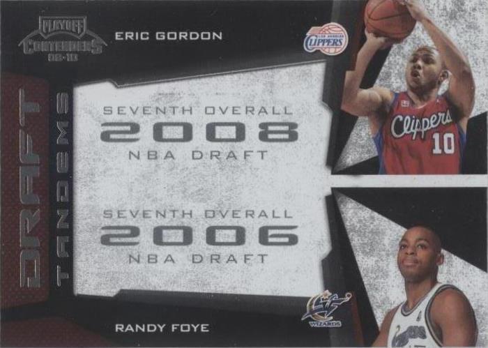 2009-10 Playoff Contenders - Draft Tandems #5 Eric Gordon, Randy Foye ...