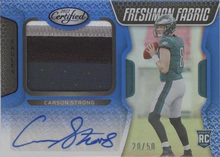 2022 Panini Certified - Freshman Fabric Mirror Signatures Mirror Blue ...