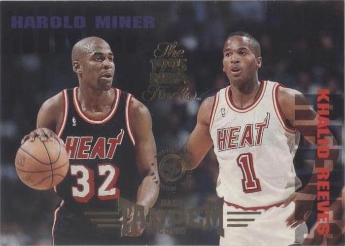 1994-95 Topps Stadium Club - Back Court Tandem Harold Miner, Khalid ...