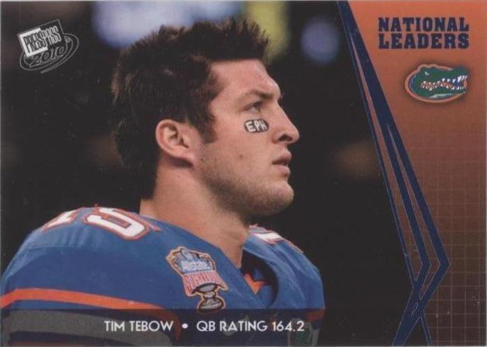 2010 Press Pass - National Leaders Tim Tebow #61 Blue (RC) for sale ...