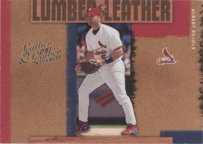 2005 Donruss Leather & Lumber - Lumber & Leather Albert Pujols #LL-1 /2000 for sale online | eBay