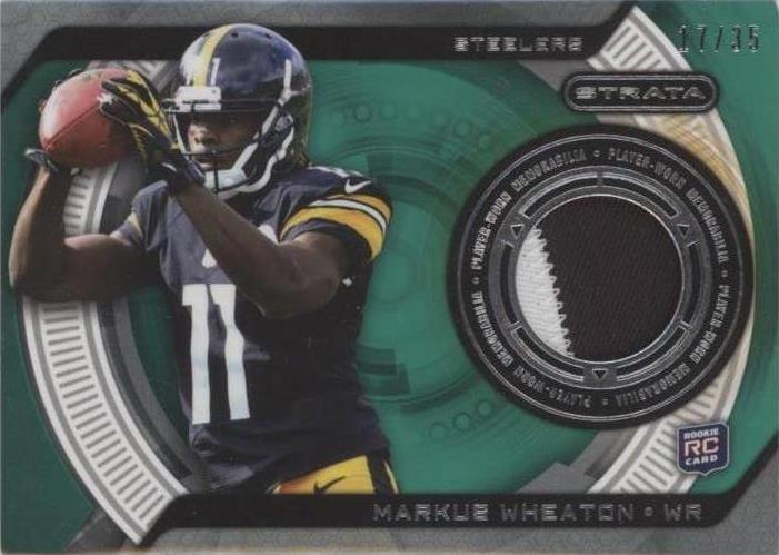 2013 Topps Strata - Relics Emerald Patch #SR-MW Markus Wheaton /35 (MEM ...
