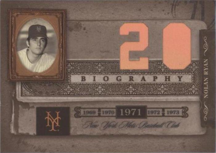2005 Donruss Biography - Nolan Ryan Career Win #20 Nolan Ryan for sale ...