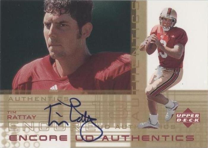 2000 Upper Deck Encore - Authentics Tim Rattay #TR (AU, RC) for sale ...