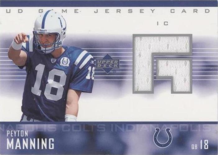 2003 Upper Deck - Ud Game Jersey Peyton Manning #GJ-PM (MEM) for sale online | eBay