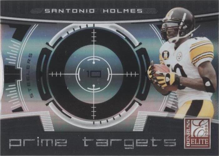 2008 Donruss Elite - Prime Targets Black #PT-21 Santonio Holmes /400 ...