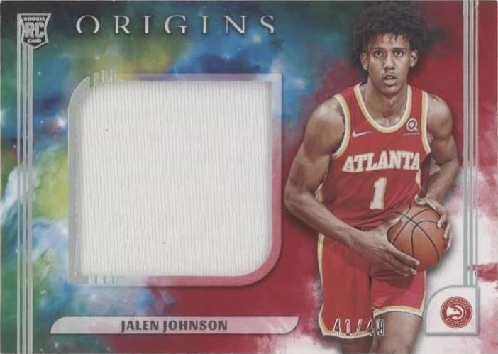 2021-22 Panini Origins - Rookie Jumbo Jerseys Jalen Johnson #JJ-JAL Red ...