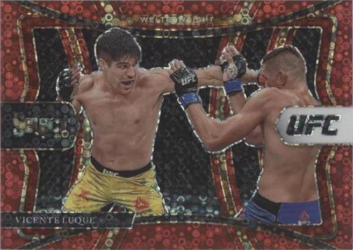 2021 Panini Select UFC - Premier Level Vicente Luque #121 Red Disco ...