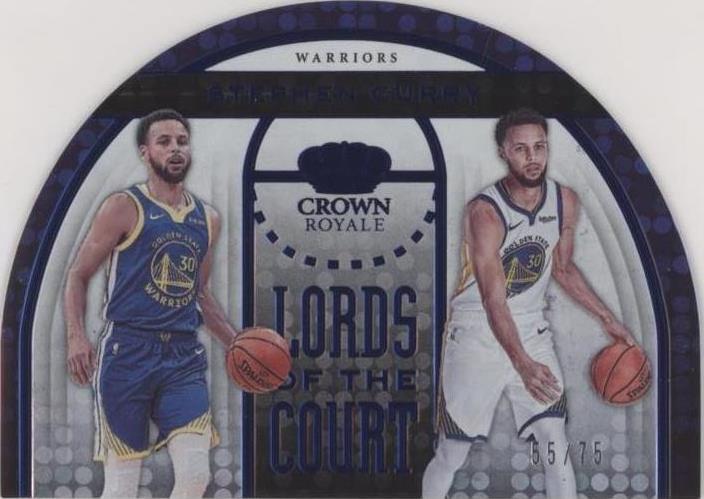2019-20 Panini Crown Royale - Lords of the Court Blue #16 Stephen Curry ...