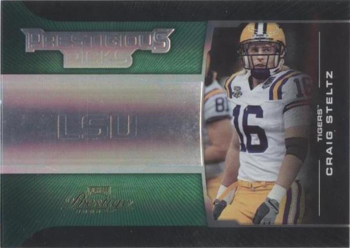 2008 Prestige - Prestigious Picks Green #PPI-22 Craig Steltz /100 (RC ...