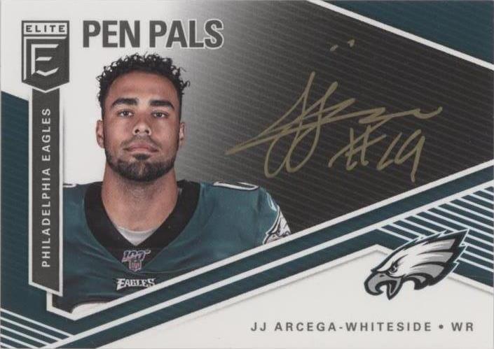 2019 Panini Donruss Elite - Pen Pals J.J. Arcega-Whiteside #PP-JJ Black ...