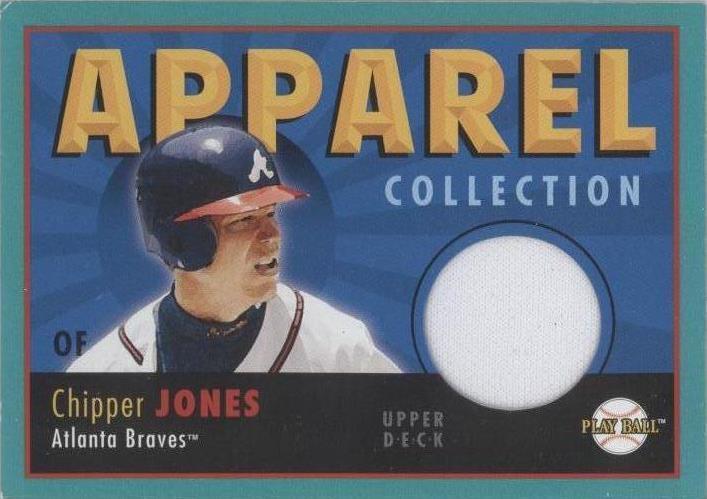 2004 Upper Deck Play Ball - Apparel Collection Chipper Jones #AC-CJ ...