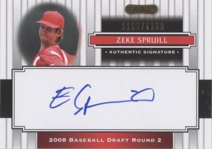 2008 Razor Signature Series - #196 Zeke Spruill /1199 (AU, RC) for sale ...