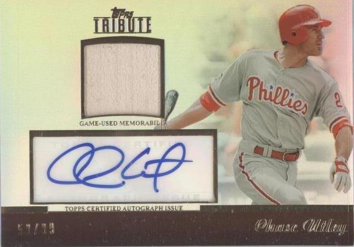 2011 Topps Tribute - Autograph Relic Chase Utley #TAR-CU /99 (AU, MEM ...