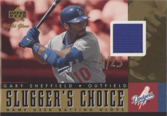 2001 Upper Deck Gold Glove - Slugger's Choice Gary Sheffield #SC-GS ...