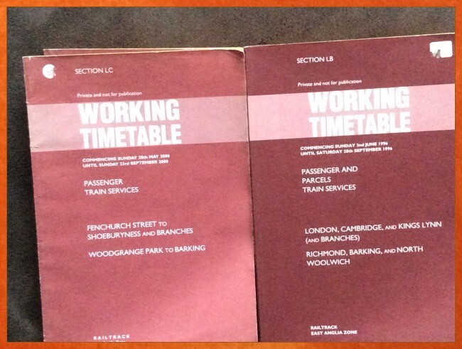 Working Timetable for sale in UK | 55 used Working Timetables