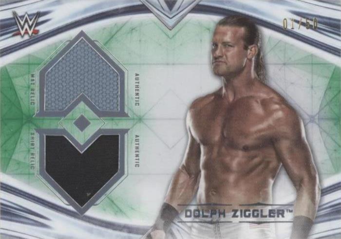 2020 Topps WWE Undisputed - Dual Relic Dolph Ziggler #DR-DZ Green /50 ...