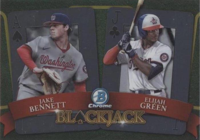 2022 Bowman Draft - Blackjack Elijah Green, Jake Bennett #BJ-5 (RC) for ...
