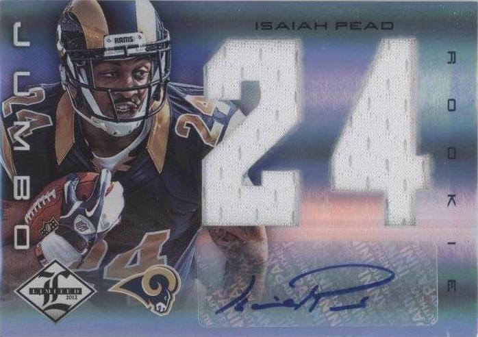 2012 Limited - Rookie Jumbo Materials Isaiah Pead #13 Jersey Numbers ...