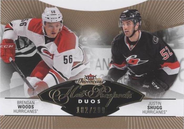 2014-15 Fleer Showcase - Hot Prospects Duos #118 Justin Shugg, Brendan ...