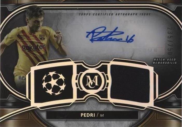 2021-22 Topps Museum Collection UCL - Museum Autograph Relics Pedri # ...