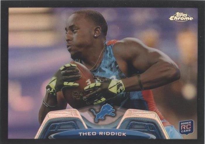 2013 Topps Chrome - Theo Riddick #93 Black Refractor /299 (RC) for sale ...