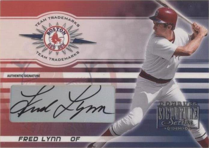 2003 Donruss Signature Series - Team Trademarks Fred Lynn #TT-10 ...