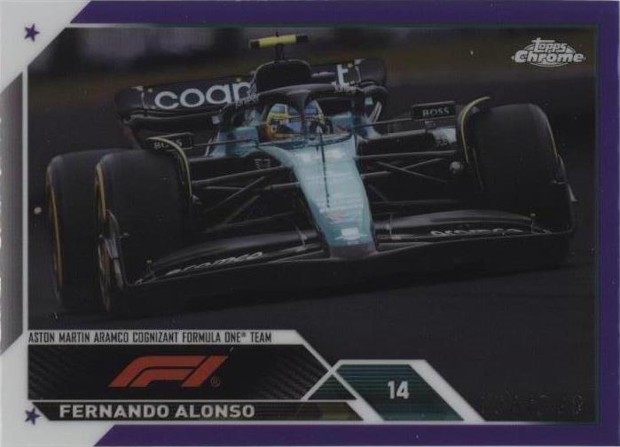 2023 Topps Chrome Formula 1 - F1 Cars Purple Refractor #106 Fernando ...