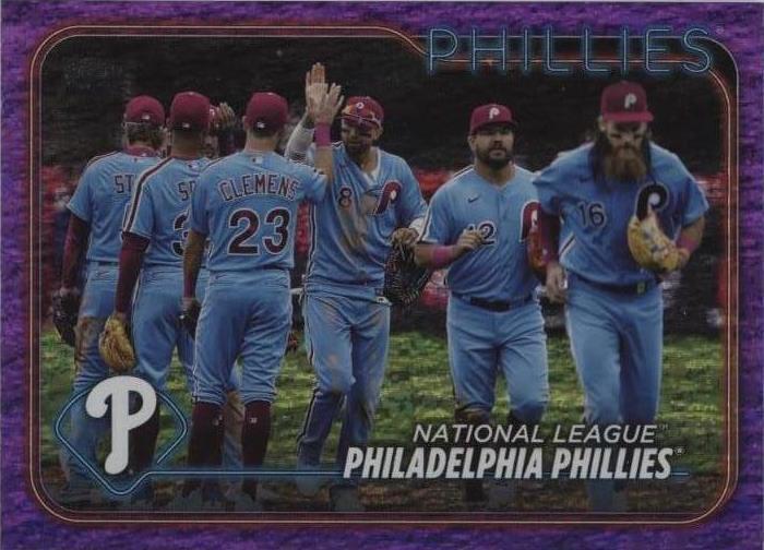 2024 Topps Series 1 - Philadelphia Phillies #126 Purple Holofoil /799 ...