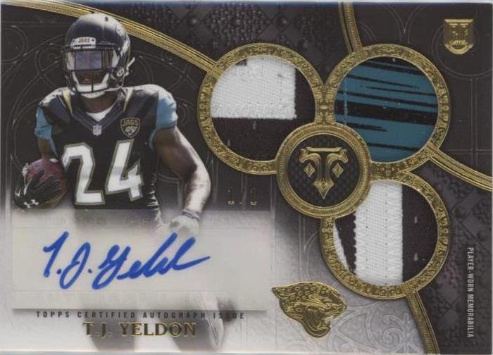 2015 Topps Triple Threads - Rookie Autographed Triple Relics Onyx Gold ...