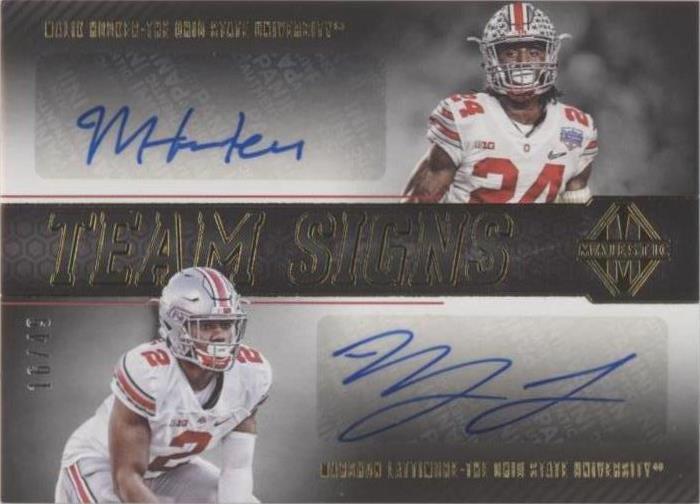 2017 Panini Majestic - Team Signs Dual Signatures Marshon Lattimore ...