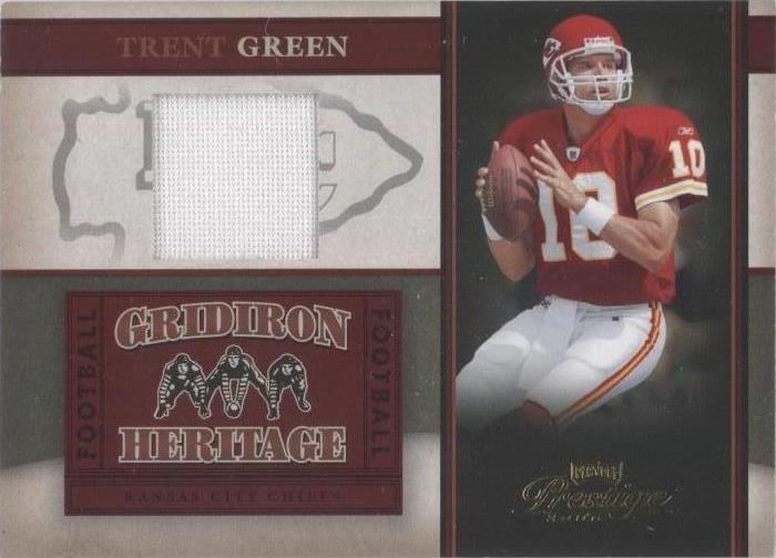 2006 Playoff Prestige - Gridiron Heritage Materials #GH 35 Trent Green ...