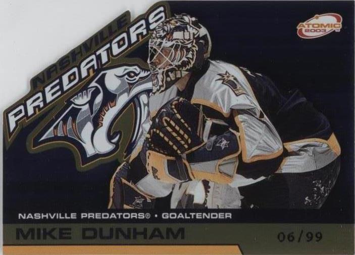 2002-03 Pacific Atomic - Mike Dunham #59 Gold /99 for sale online | eBay
