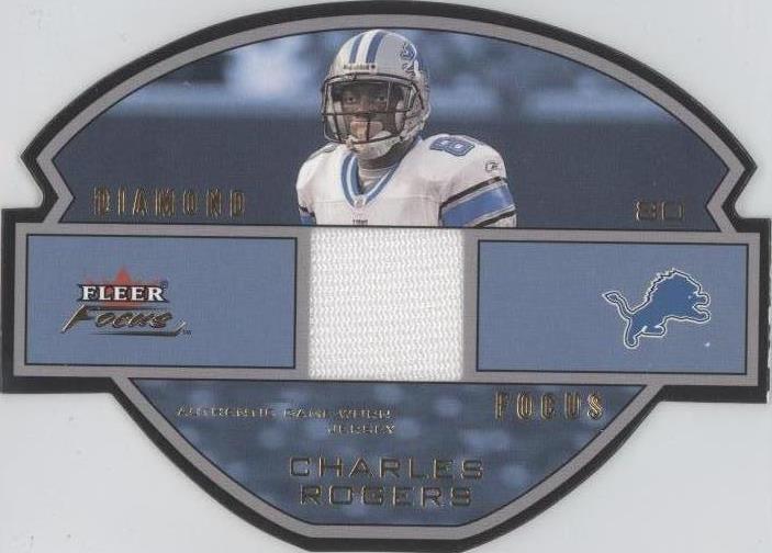 2003 Fleer Focus - Diamond Focus Gold 200 Jerseys #DF-CR Charles Rogers ...