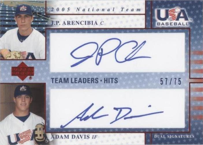 2005 Upper Deck USA Baseball - Team Leaders Dual Autographs J.P ...