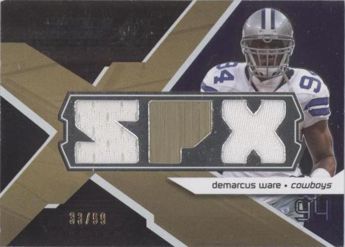 2008 SPx - Winning Materials Dual Jersey SPX Letters #WM-DW DeMarcus ...