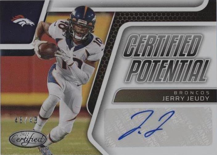 2022 Panini Certified - Certified Potential Signatures Jerry Jeudy #CPS ...