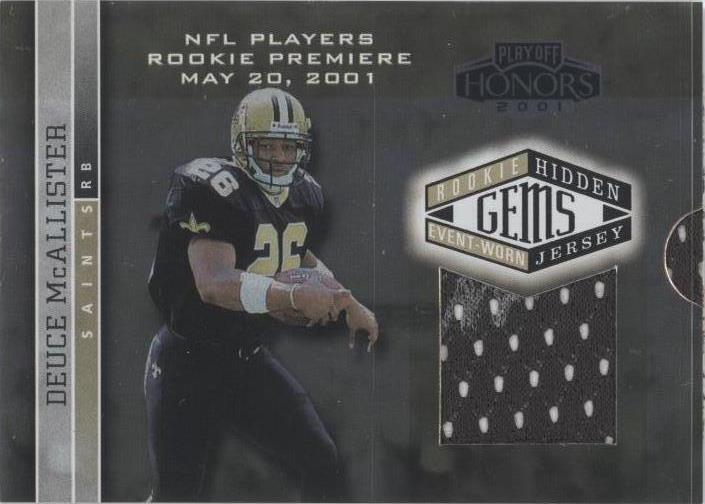 2001 Playoff Honors - Rookie Deuce McAllister #215 Rookie Hidden Gems ...