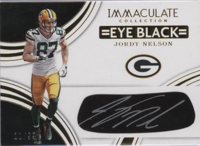 2016 Panini Immaculate Collection - Immaculate Eye Black Jordy Nelson # ...