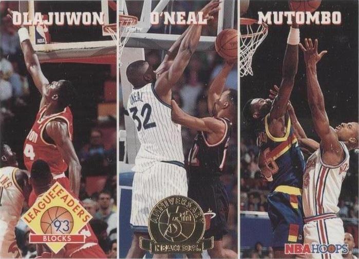 1993-94 NBA Hoops - Shaquille O'Neal, Hakeem Olajuwon, Dikembe Mutombo ...