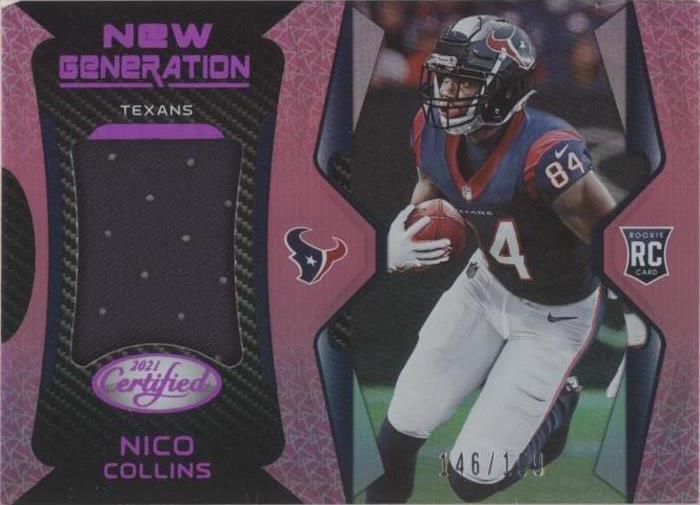 2021 Panini Certified - New Generation Jerseys Mirror Pink #NG-30 Nico ...