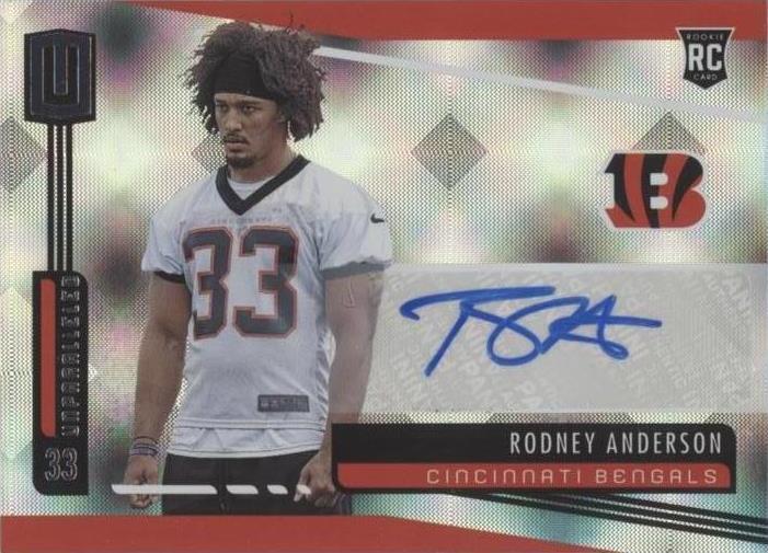2019 Panini Unparalleled - Rookie Rodney Anderson #283 Signatures (AU ...