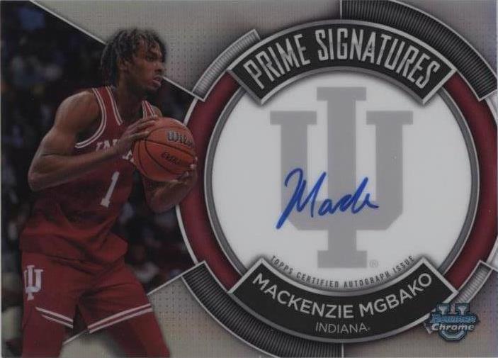 2023-24 Bowman University Chrome - Prime Chrome Signatures Mackenzie ...
