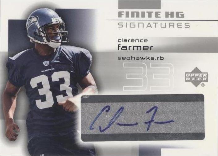 2004 Upper Deck Finite HG - Signatures #FS-CF Clarence Farmer (AU, RC ...