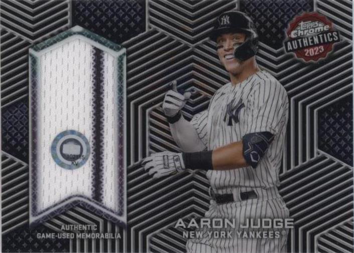 2023 Topps Chrome - Topps Chrome Authentics Relics #TCA-AJ Aaron Judge ...
