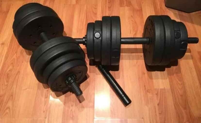 30kg Weights - Dumbbells with Barbell attachment | in Maidstone, Kent ... 30kg Weights - Dumbbells with Barbell attachment | in Maidstone, Kent ...
