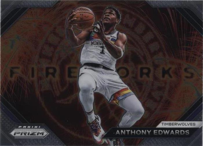 2023-24 Panini Prizm - Fireworks #11 Anthony Edwards for sale online | eBay