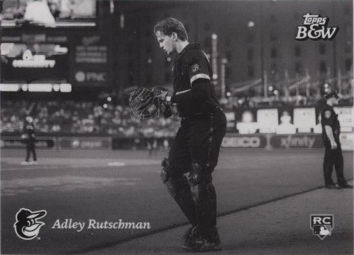 2023 Topps Black & White - Image Variation Walking on Field #22 Adley ...