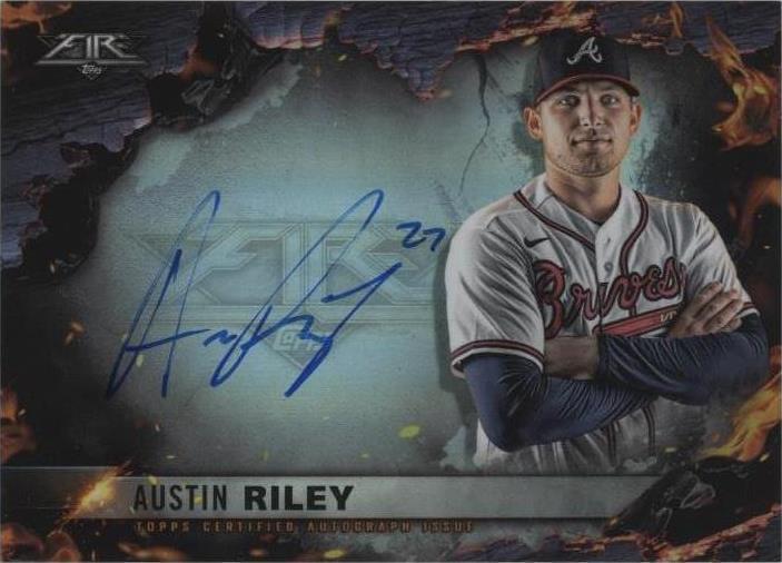 2022 Topps Fire - Scorching Signatures Austin Riley #SS-AR (AU) for ...