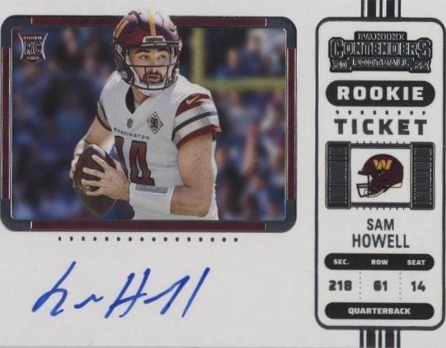 2022 Panini Contenders - Rookie Ticket RPS Variation Sam Howell #133 ...